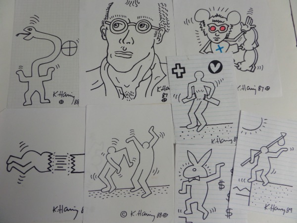Coachs Corner 8 Diff Keith Haring Original And Signed Artworks From 1980s